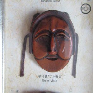 Accents | Framed Hahoetal Masks 3 Korean Traditional Mask Image Shadow ...